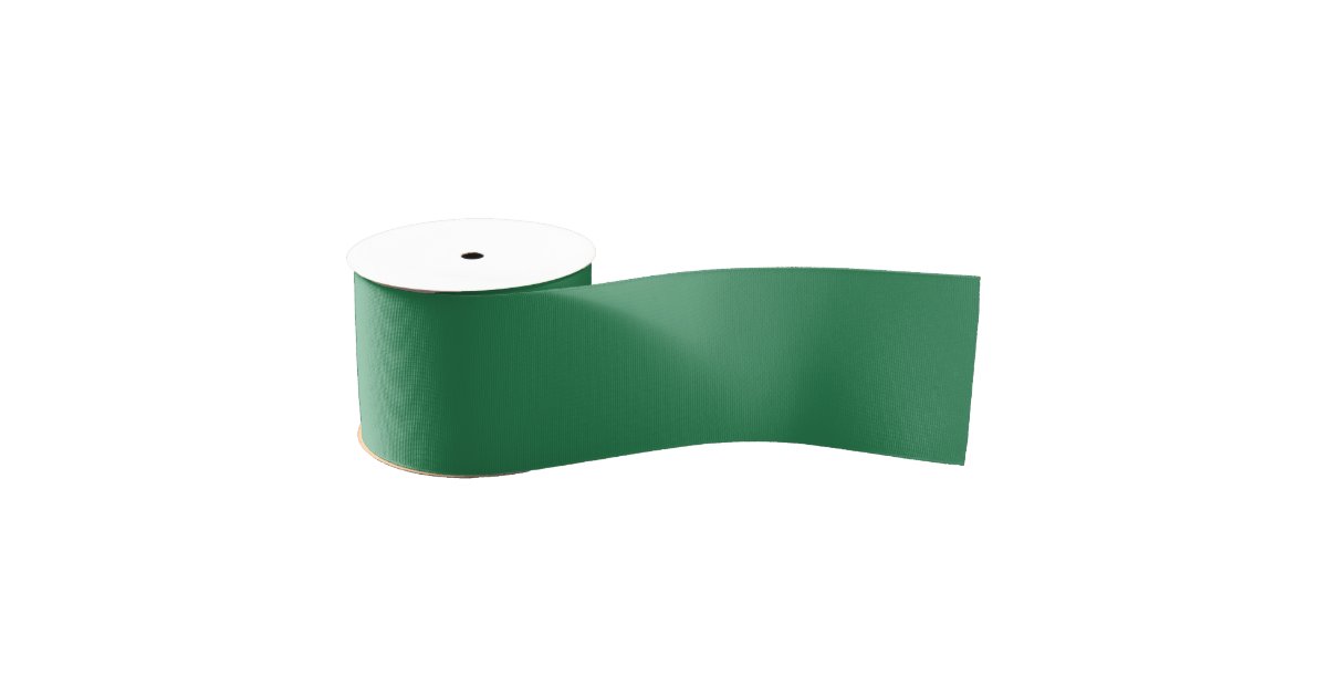 Sea Green Solid Color Grosgrain Ribbon | Zazzle