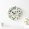 Sea Life Clock, Pretty Seahorse Glass Clock | Zazzle