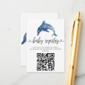 Sea Life Dolphin baby shower Enclosure Card | Zazzle
