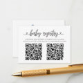 Sea Life Dolphin baby shower registry with QR code Enclosure Card | Zazzle