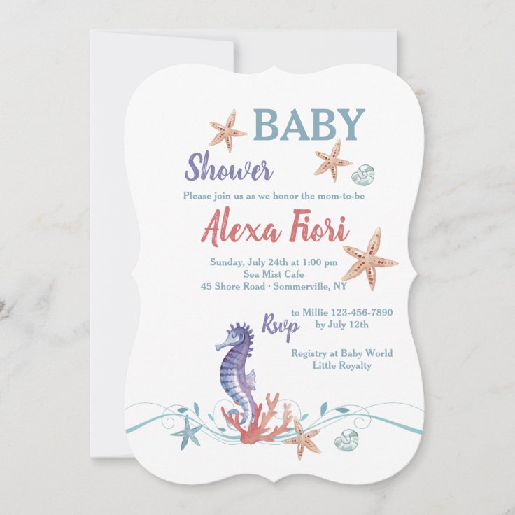 Sea Life Invitation | Zazzle