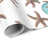 Sea Life Tropical Pattern Christmas Gift Wrap | Zazzle