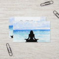 Sea Ocean Beach Mindfulness Meditation Yoga Business Card | Zazzle