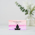 Sea Ocean Beach Sunrise Meditation Yoga Business Card | Zazzle