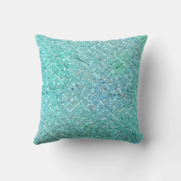 Sea Ocean Blue Marine Aqua Turquoise Mint Throw Pillow | Zazzle