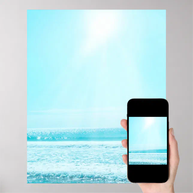 Sea Ocean Blue Summer Surf Poster | Zazzle