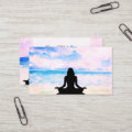 Sea Ocean Yoga Beach Mindfulness Meditation Business Card | Zazzle