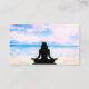 Sea Ocean Yoga Beach Mindfulness Meditation Business Card | Zazzle