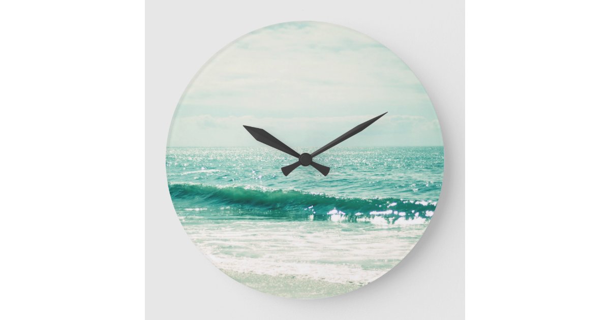 Sea of Tranquility Large Clock | Zazzle