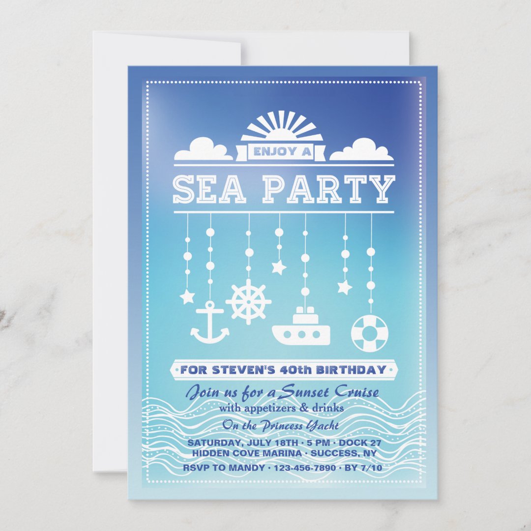 Sea Party Invitation | Zazzle