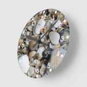 Sea Shells Medium Round Wall Clock | Zazzle