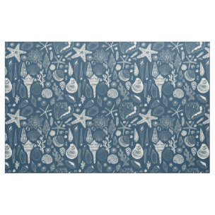Beach shells fabric | Zazzle