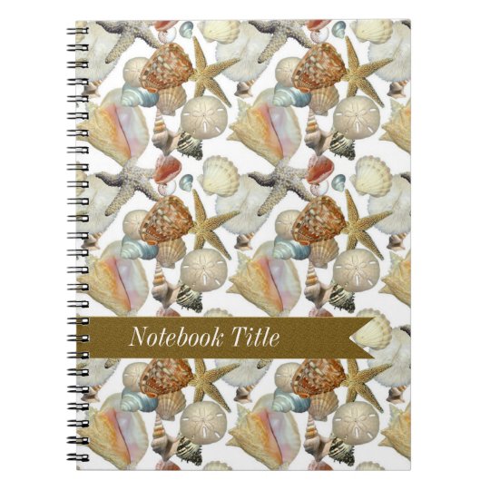 Sea Shells Starfish Beach Journal Notebook | Zazzle.com