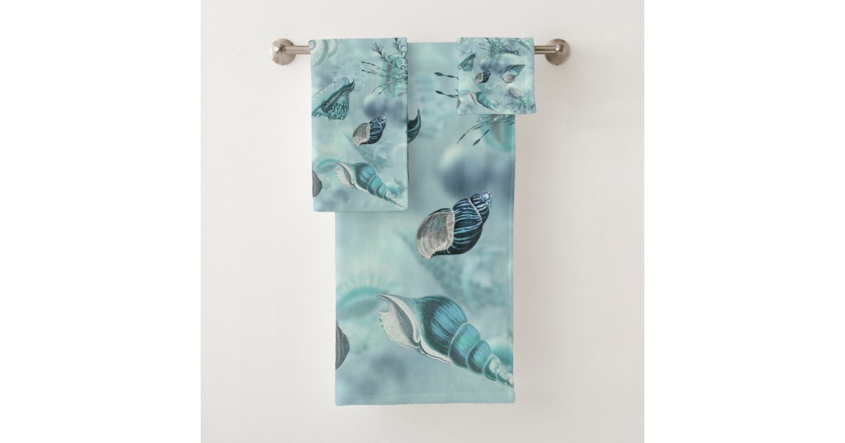 Sea shells Wonder Bath Towel Set | Zazzle
