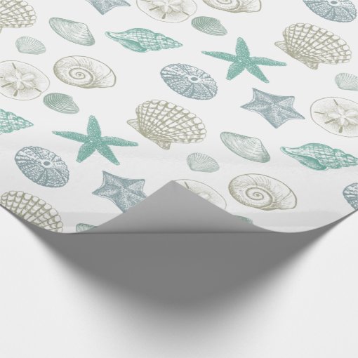 Sea Shells Wrapping Paper | Zazzle