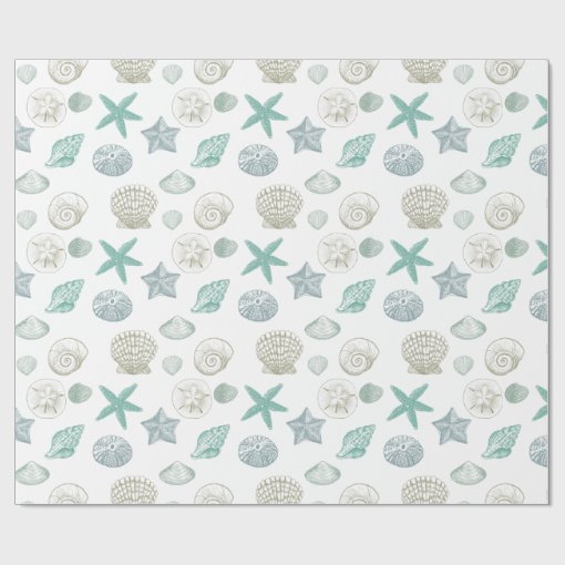 Sea Shells Wrapping Paper | Zazzle