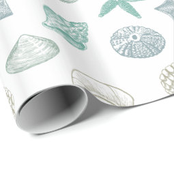 Sea Shells Wrapping Paper | Zazzle