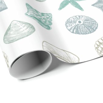 Sea Shells Wrapping Paper | Zazzle