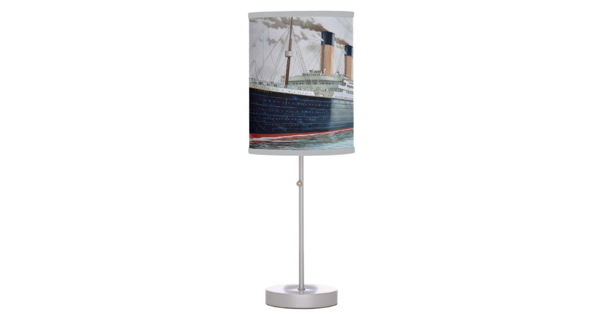 Sea Trials of RMS Titanic Table Lamp | Zazzle