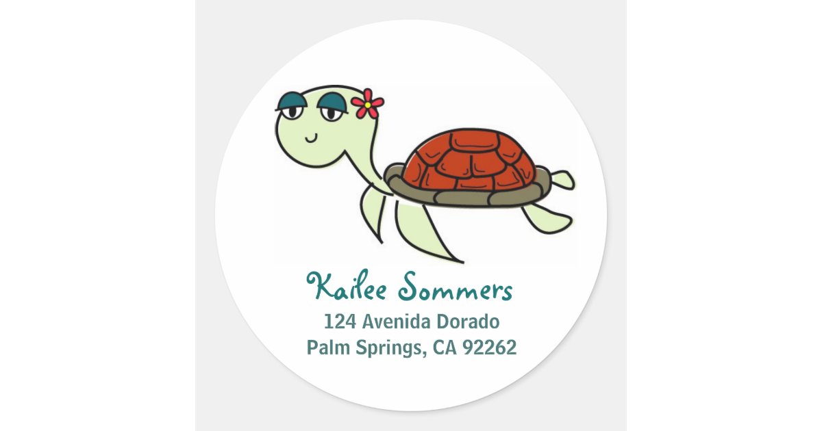 Sea Turtle Address Labels | Zazzle