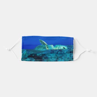 Sea Turtle Adult Cloth Face Mask | Zazzle