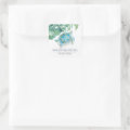 Sea Turtle Back To School Square Sticker | Zazzle