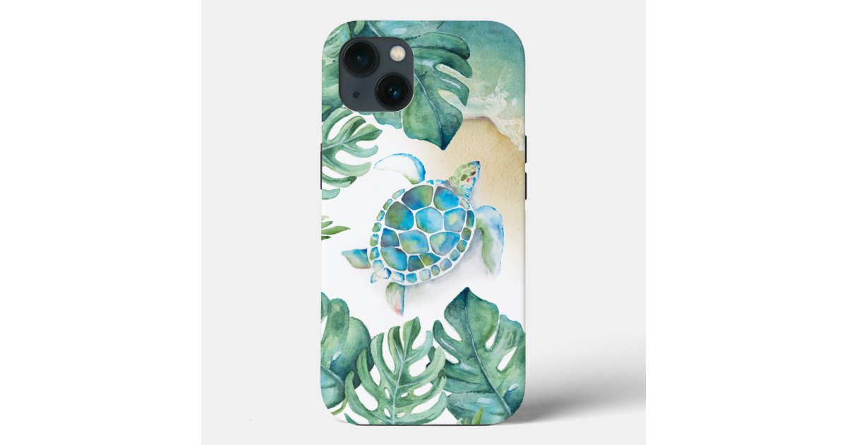 Sea Turtle Beachy Phone Case | Zazzle