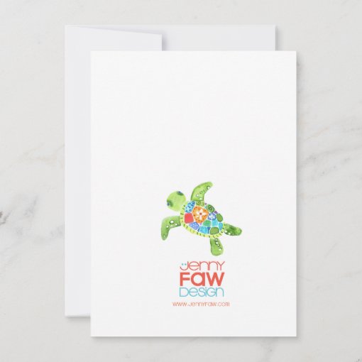 Sea Turtle Card | Zazzle