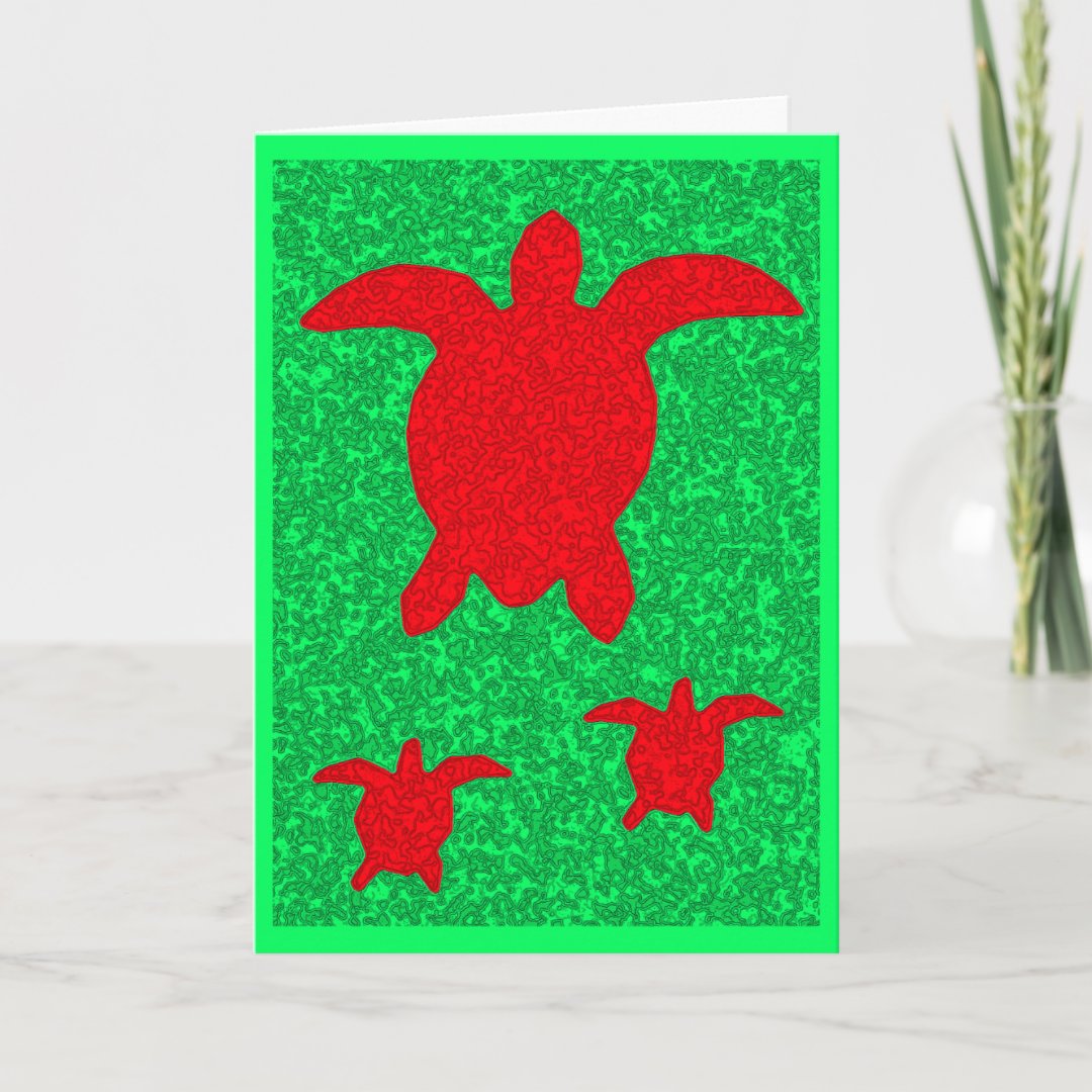Sea Turtle Christmas Card | Zazzle