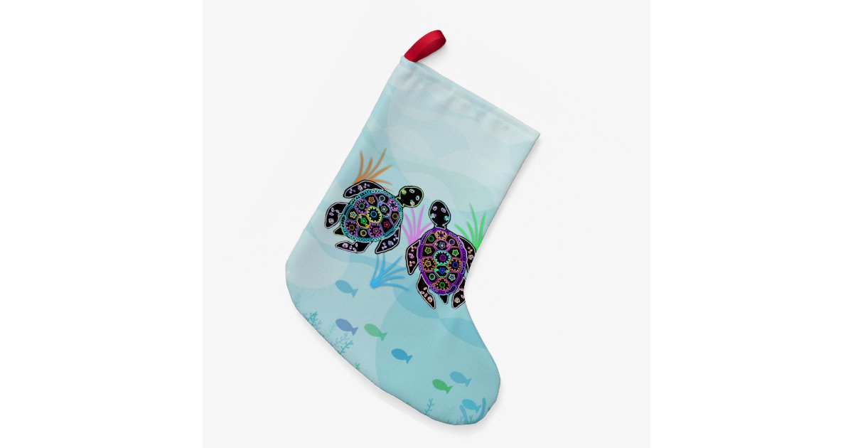 Sea Turtle Christmas Stocking | Zazzle