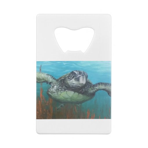 Sea Turtle Credit Card Bottle Opener | Zazzle