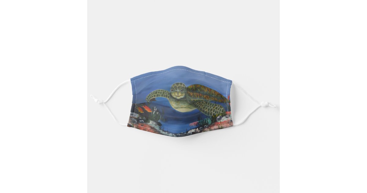 Sea Turtle Face Mask | Zazzle