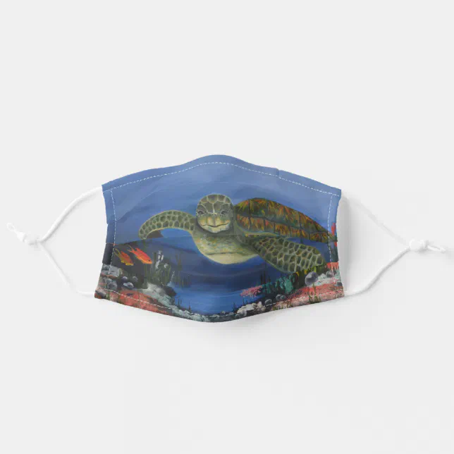Sea Turtle Face Mask | Zazzle