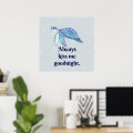 Sea Turtle Goodnight Poster | Zazzle