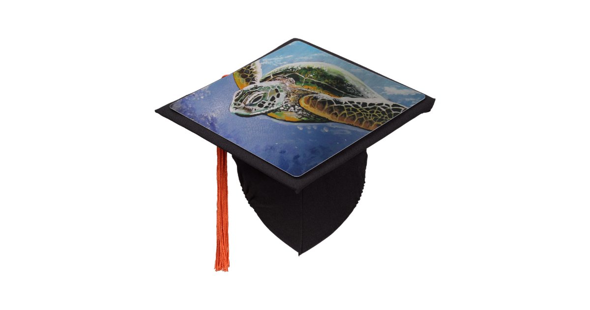Sea Turtle Graduation Cap Topper | Zazzle