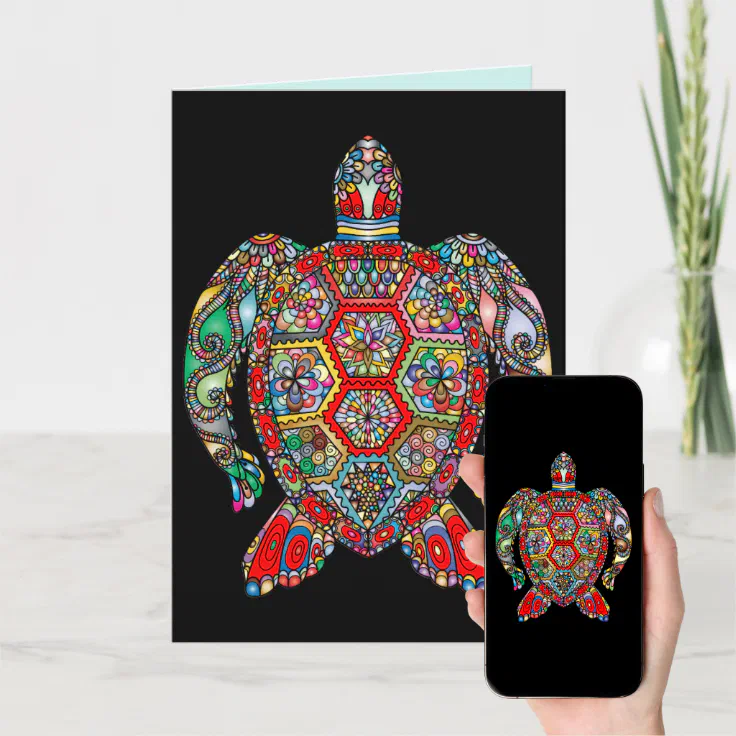 sea turtle greeting card | Zazzle