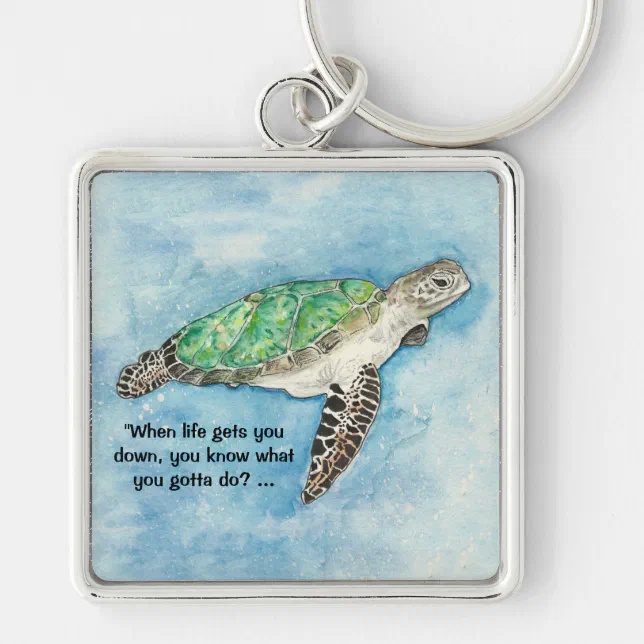 Sea Turtle Keychain | Zazzle