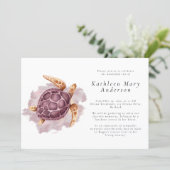 Sea Turtle Memorial Celebration of Life Invitation | Zazzle