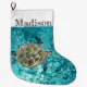 Sea Turtle Ocean Large Christmas Stocking | Zazzle