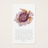Sea Turtle Photo Remembrance Prayer Card | Zazzle