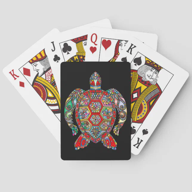 sea turtle playing cards | Zazzle