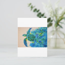 sea turtle postcard | Zazzle
