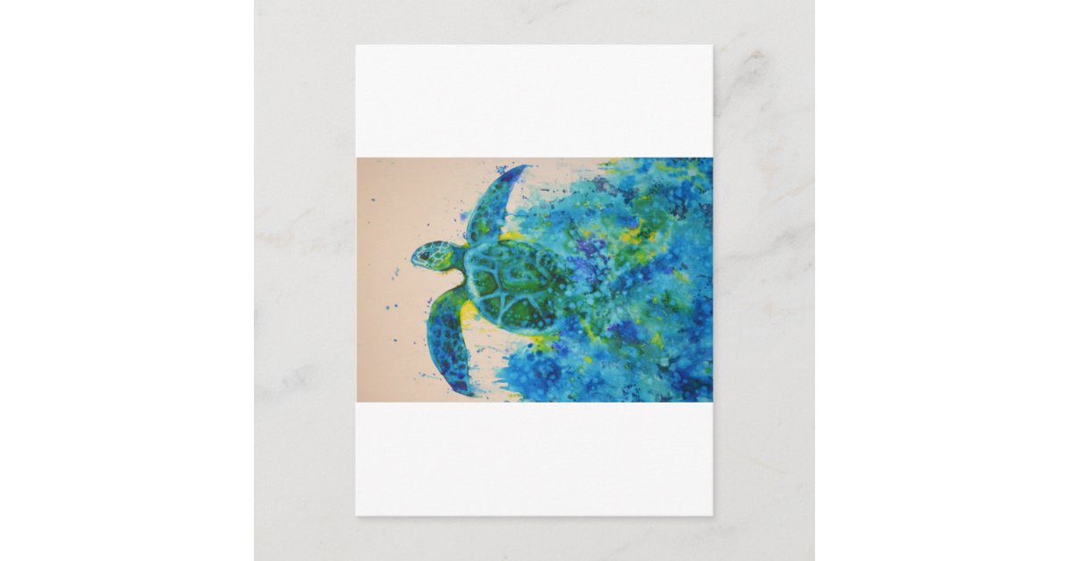 sea turtle postcard | Zazzle