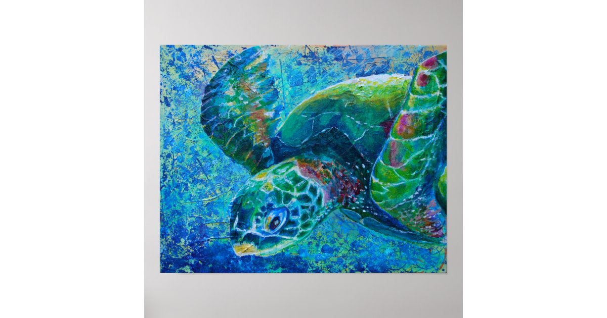 Sea Turtle Poster | Zazzle