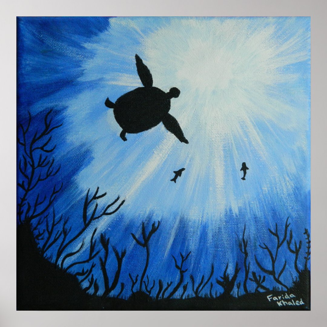 Sea Turtle Poster | Zazzle