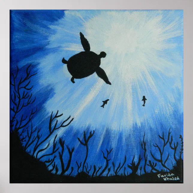 Sea Turtle Poster | Zazzle