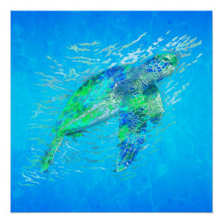 Sea Turtle Posters | Zazzle