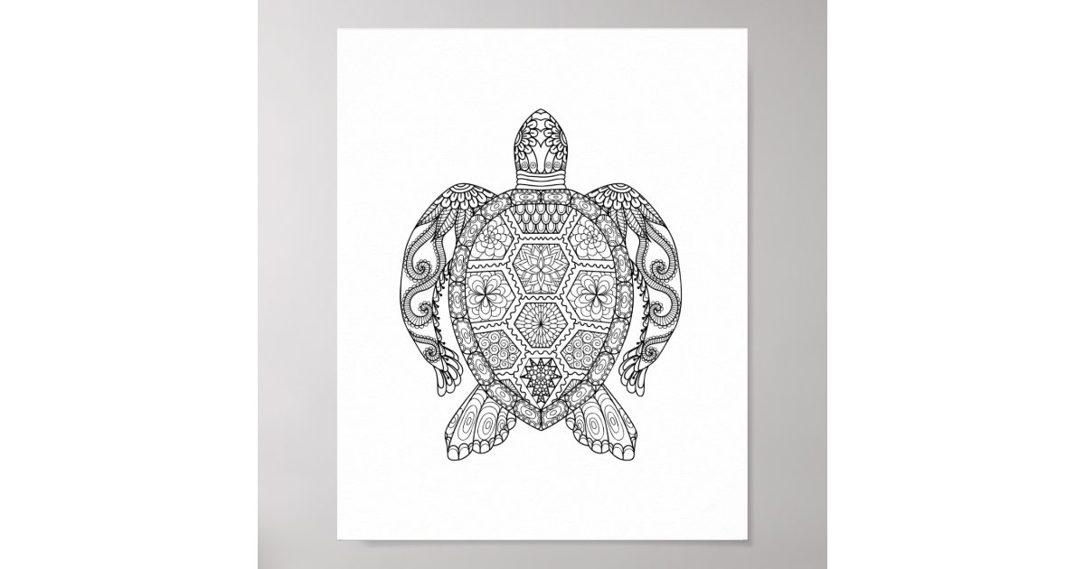 SEA TURTLE POSTER | Zazzle