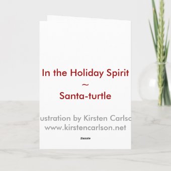 Sea Turtle Santa Holiday Card | Zazzle