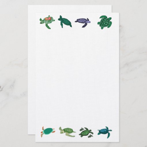 Sea Turtle stationary Stationery | Zazzle